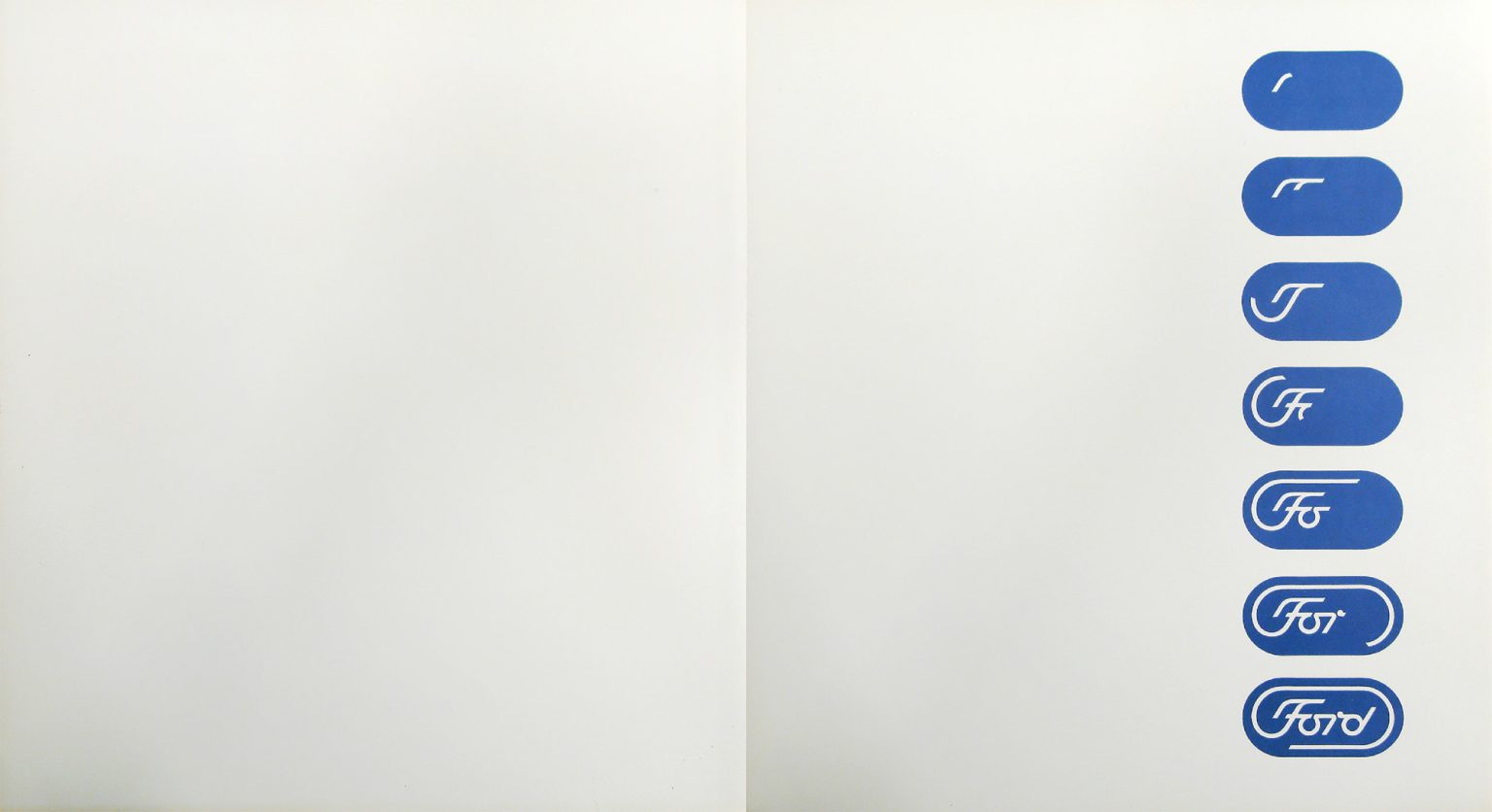 Ford logo presentation book by Paul Rand | Logo Design Love