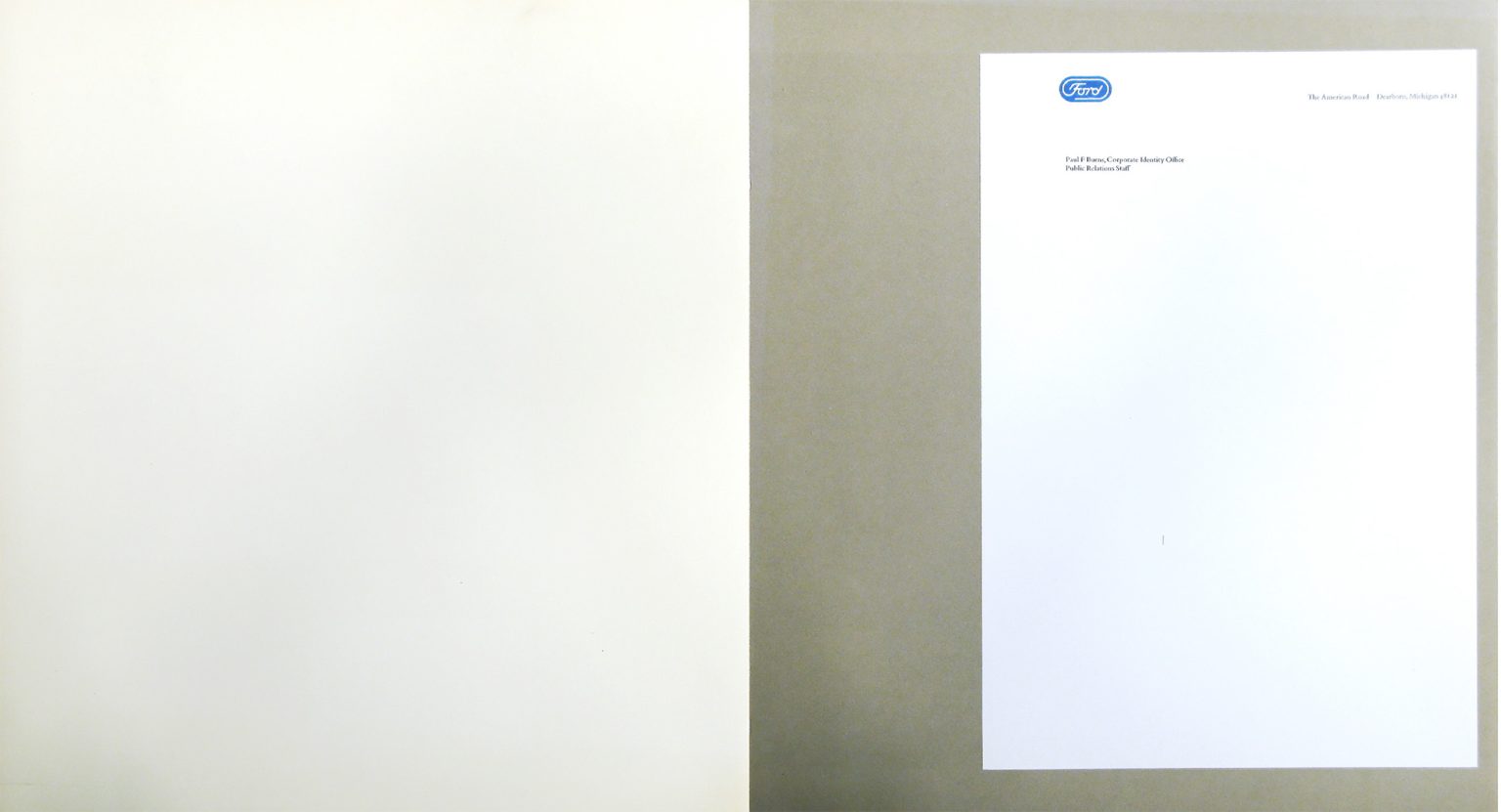 Ford logo presentation book by Paul Rand | Logo Design Love