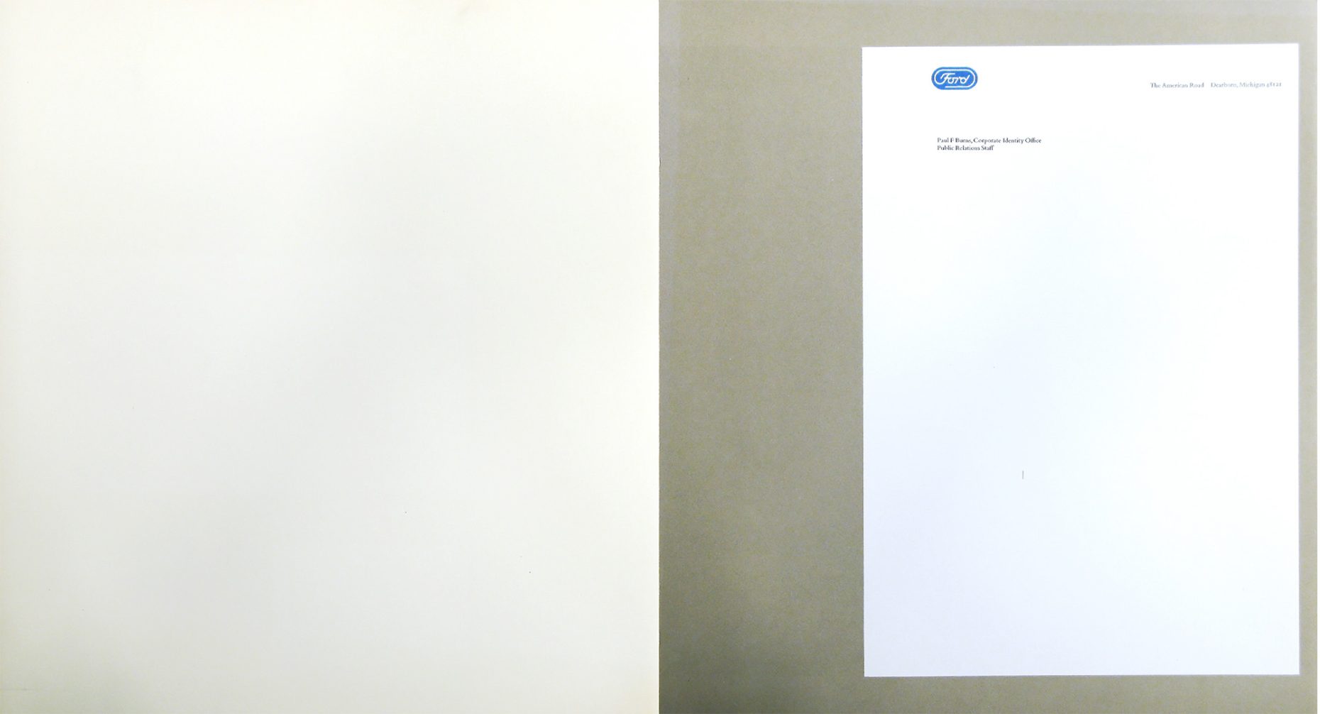 Ford logo presentation book by Paul Rand | Logo Design Love