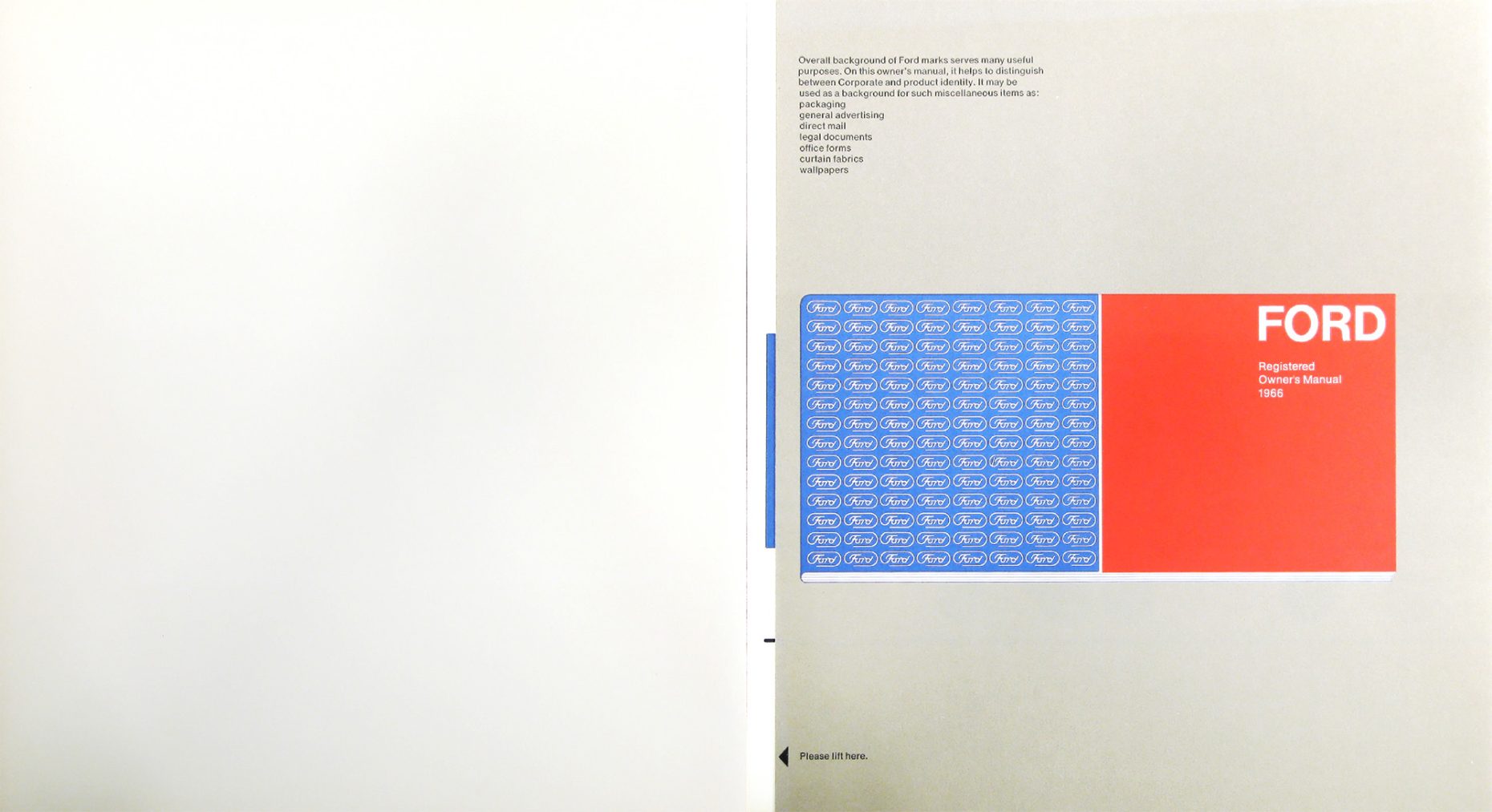 Ford logo presentation book by Paul Rand | Logo Design Love