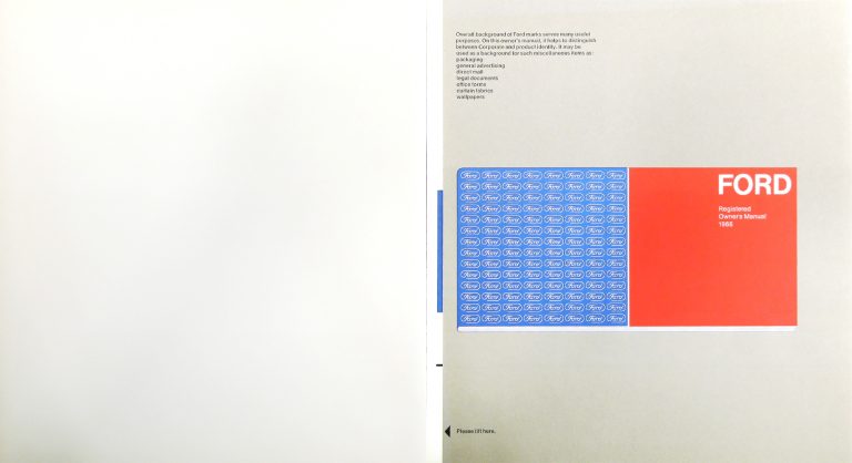 Ford logo presentation book by Paul Rand | Logo Design Love